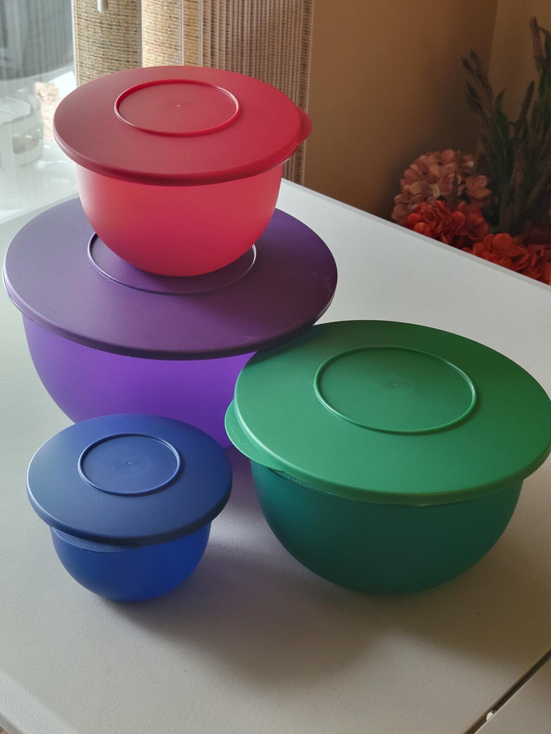 Tupperware Impressions Classic Bowl Set of 4 With Lids - Etsy
