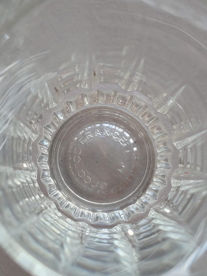 Vintage Arcoroc France Juice Glasses Drinkware in the Lancer Pattern ...