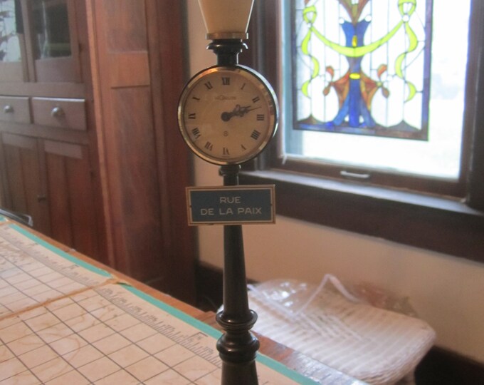 Lecoultre Lamp Post Clock French Lampost Swiss Vintage Clock - Etsy