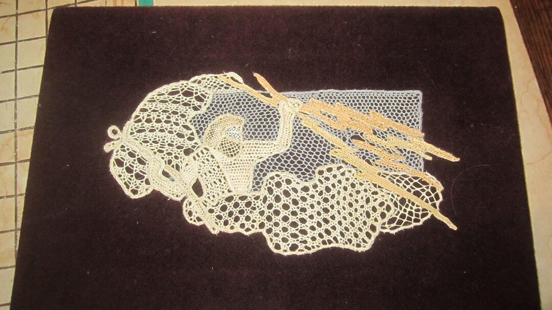 Zeus Lightning Bolt Done in Needle Lace God of Thunder - Etsy