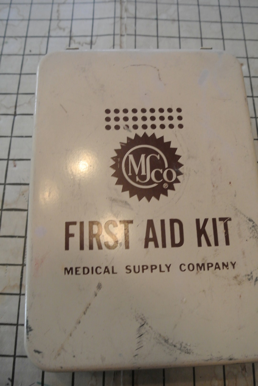 Vintage Metal First Aid Kit Truck First Aid Kit Bus First Aid Kit ...