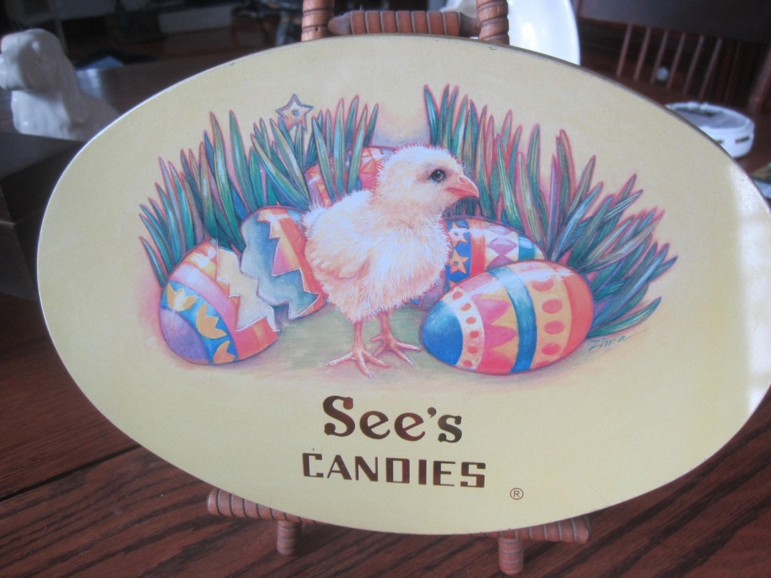 Vintage Candy Tin Vintage Easter Candy Tin Sees Candy - Etsy