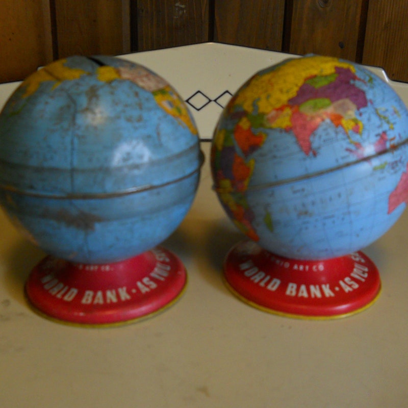 Globe Bank - Etsy