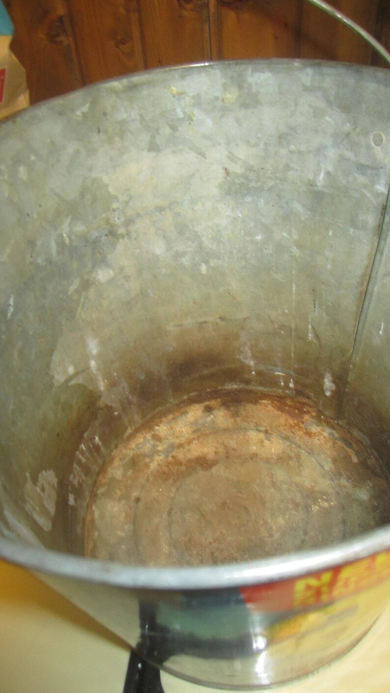 Vintage Laundry Detergent Bucket All Detergent Galvanized - Etsy