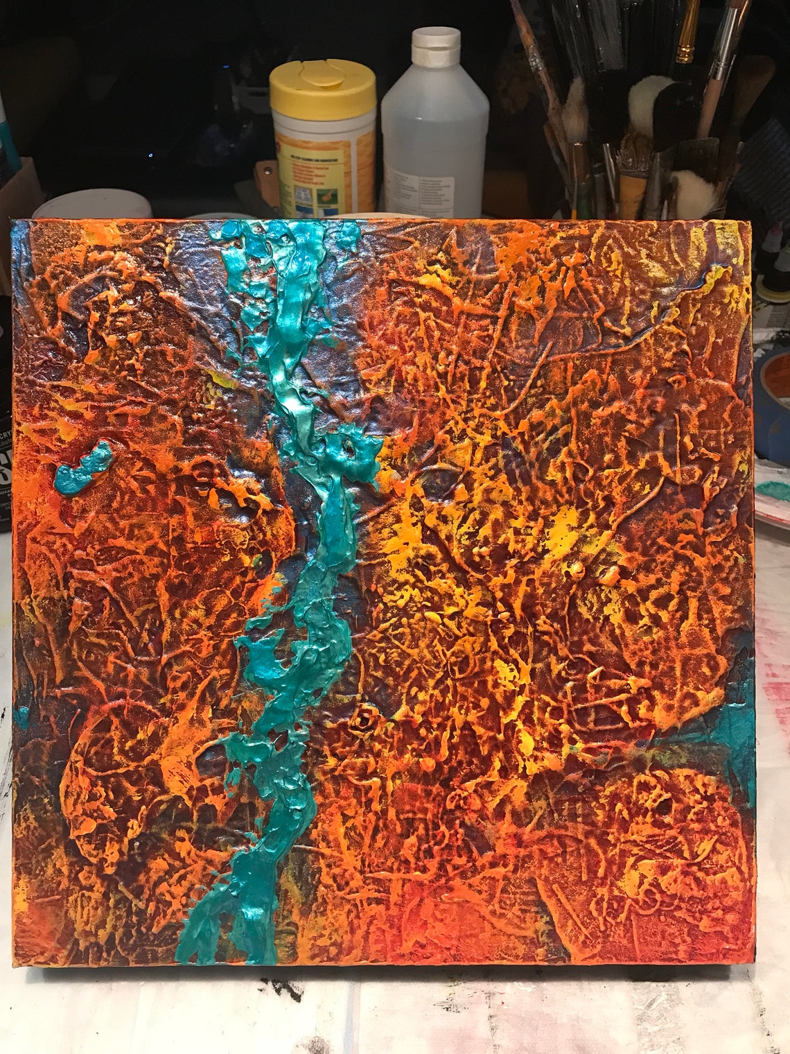 Original Art Small Wall Art Colorful Painting Impasto - Etsy