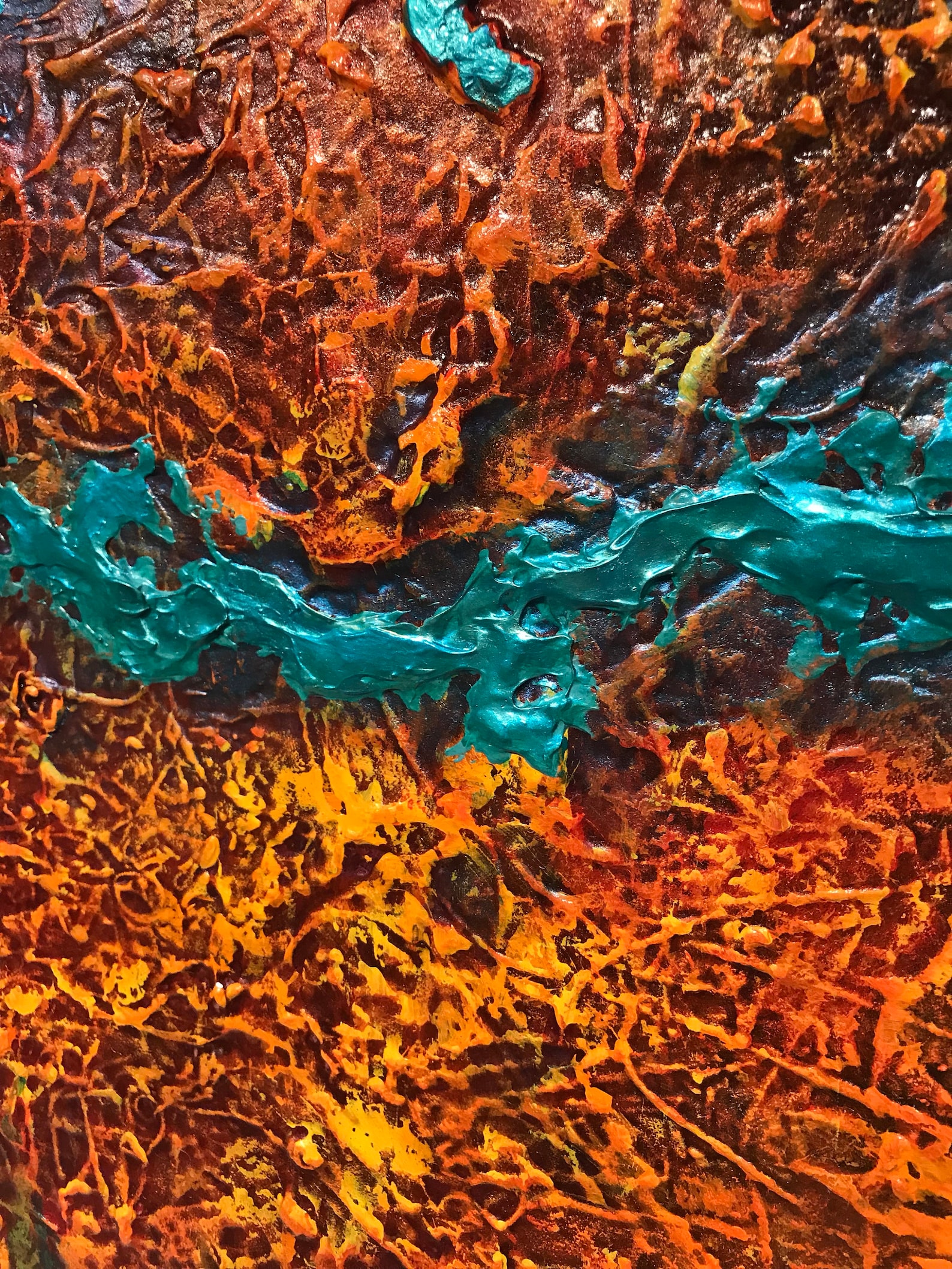 Original Art Small Wall Art Colorful Painting Impasto - Etsy