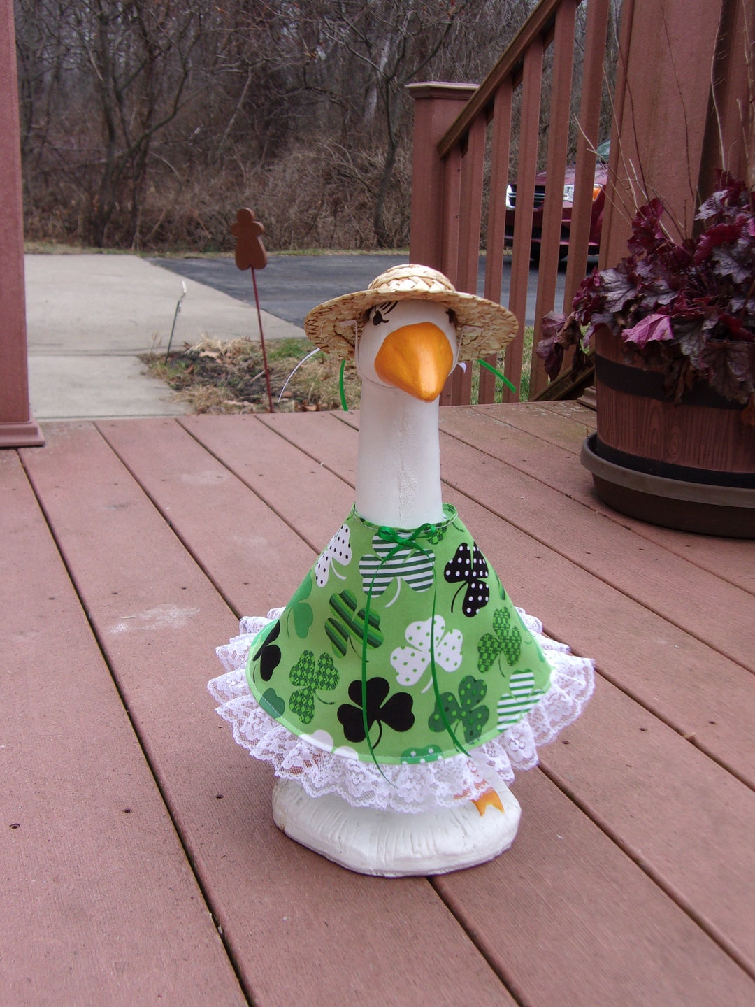 Goose Dress Medium 14-18 Inch Goose Pattern Shamrocks - Etsy