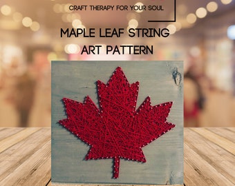 String Art Leaf | Etsy