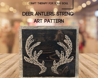Deer String Art Pattern - Etsy