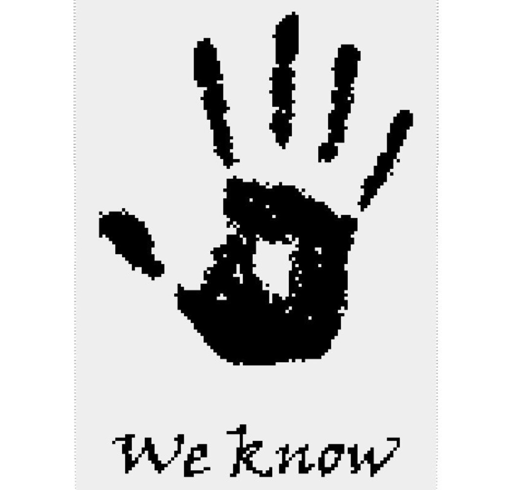 Cross Stitch Pattern We Know Dark Brotherhood Skyrim - Etsy