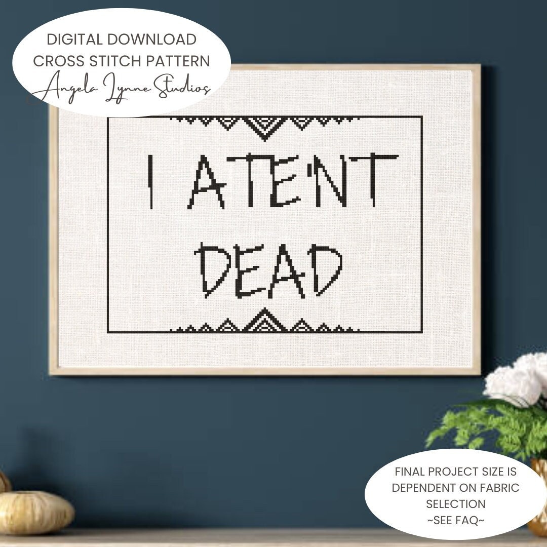 Cross Stitch Pattern I Ate'nt Dead Granny Weatherwax - Etsy