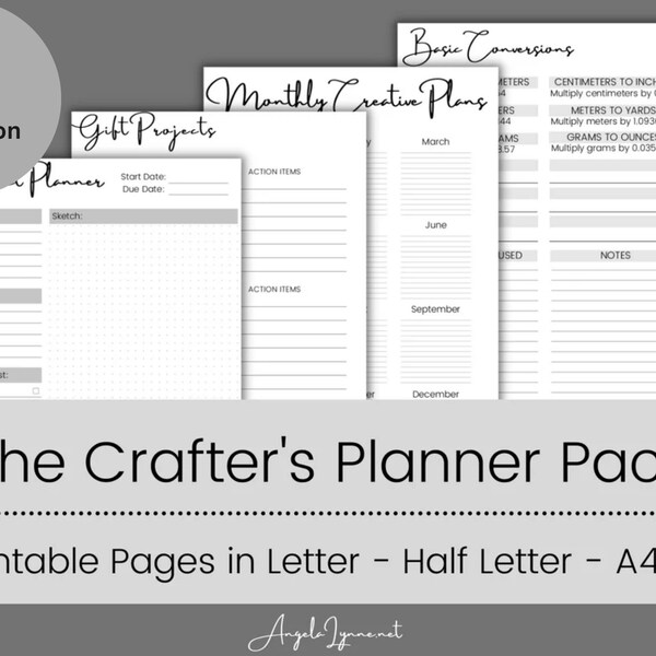 Craft Planner Printable - Etsy