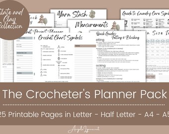 Crochet Planner Printable Crochet Journal Crochet Project - Etsy