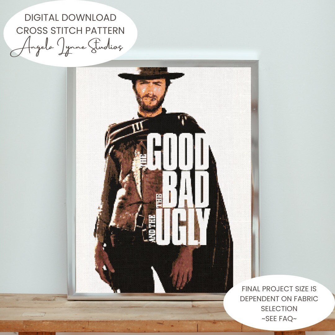 Cross Stitch Pattern the Good the Bad and the Ugly the - Etsy