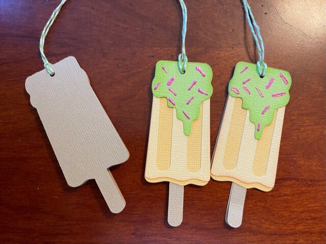 POPSICLE Gift Hang Tags ~ Blank Inside, 80lb Cardstock ~set of 3 - Etsy