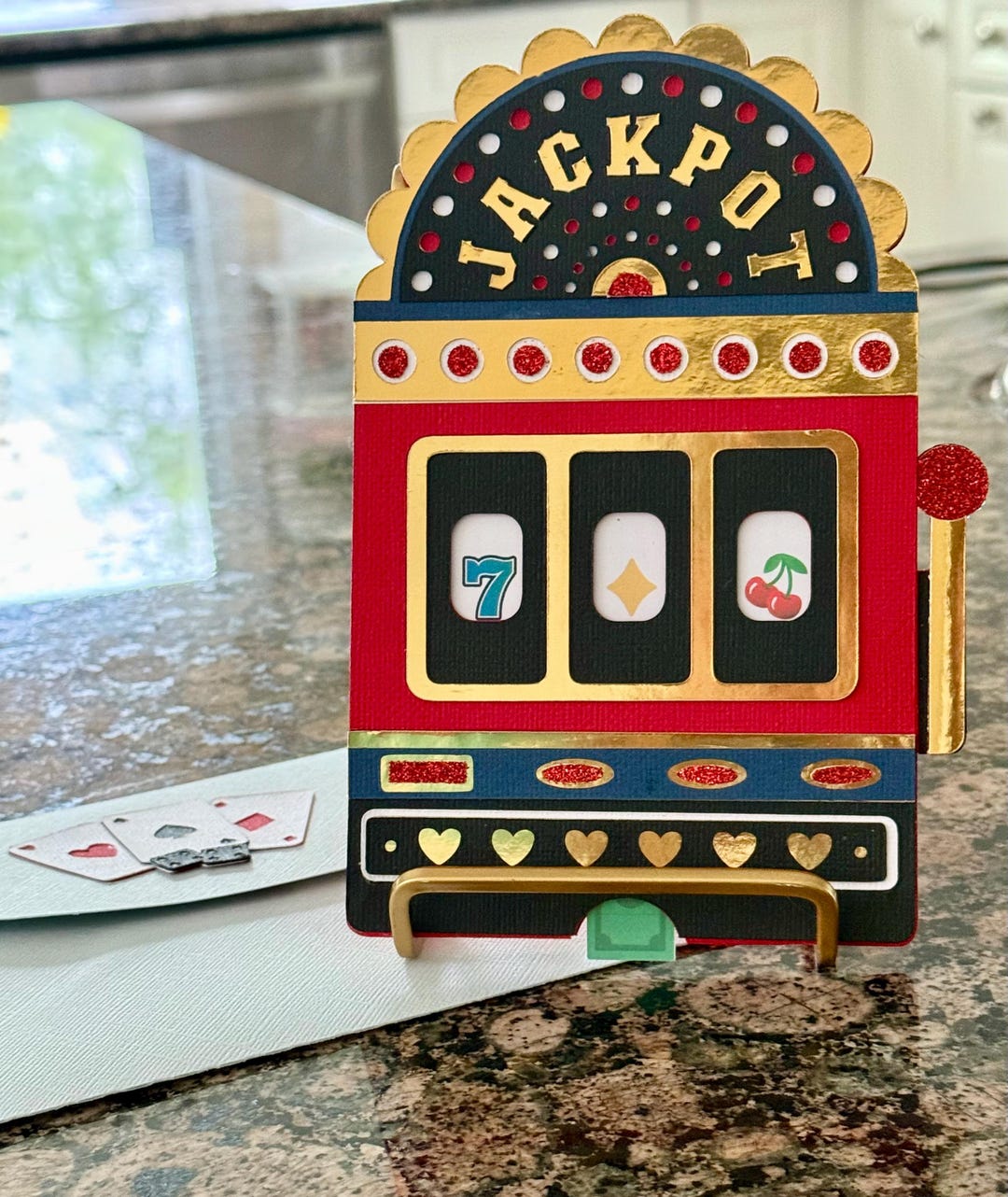 JACKPOT Card, Greeting Card, Blank Inside, 80lb Texture Cardstock ...