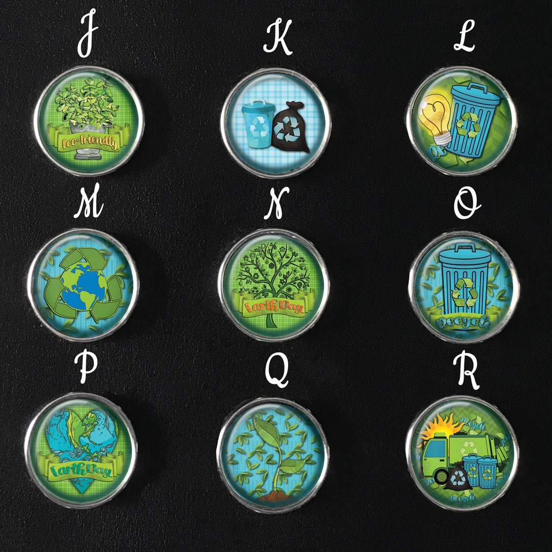 Earth Day Snap Jewelry, Recycle Snap Jewelry, Environmental Snap ...