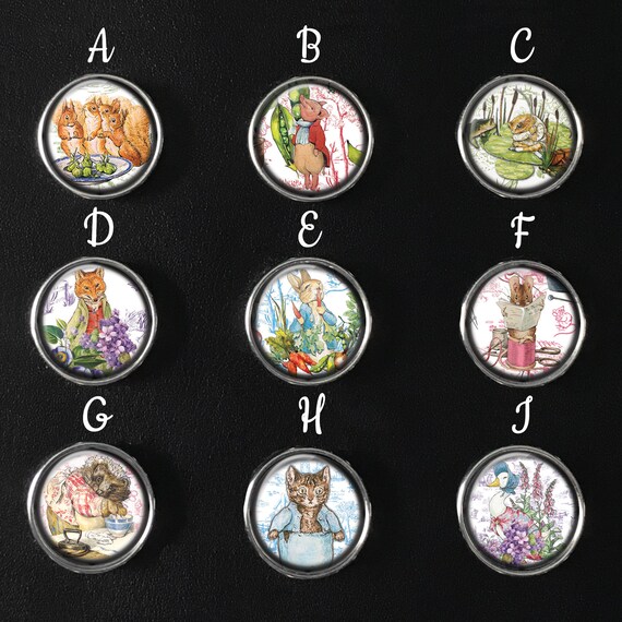 Beatrix Potter Snap Button Peter Rabbit Snap Image Jemima | Etsy