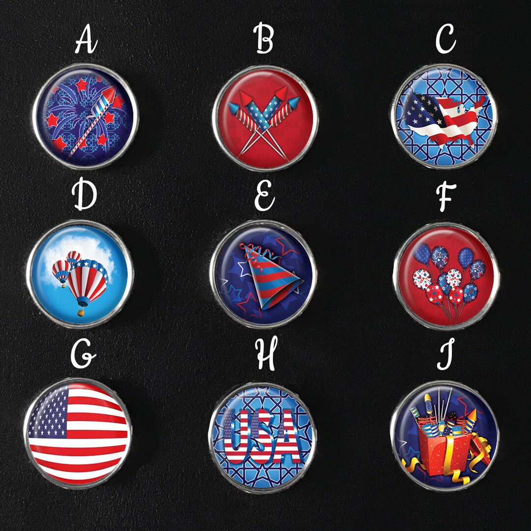 Fourth of July Snap Jewelry, Patriotic Snap Jewelry, USA Images, USA ...