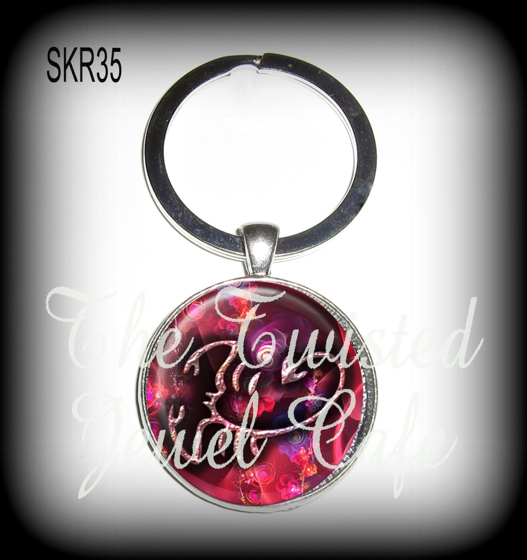Scorpio Key Ring - Choice of 4 Colors and 2 Finishes - 30mm Key Ring ...