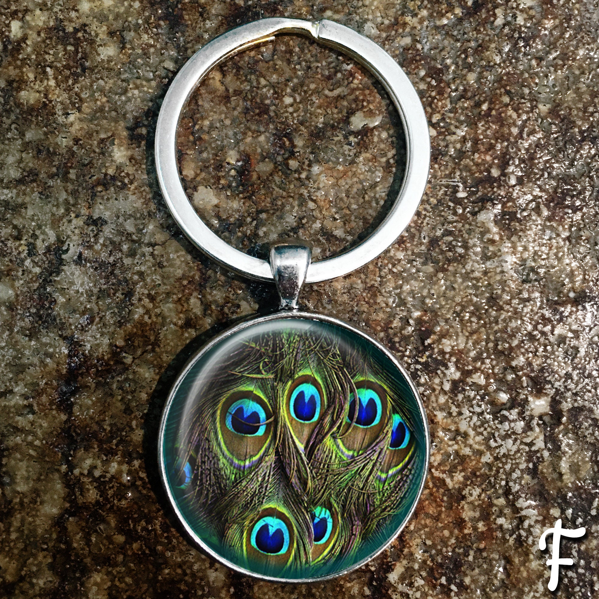 Peacock Key Ring Beautiful Bird Key Ring Peafowl Key Ring - Etsy