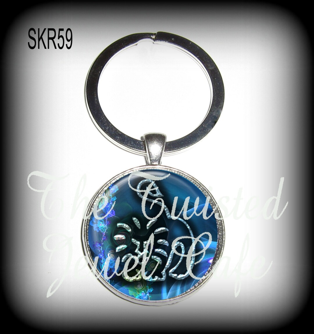 Leo Key Ring - Choice of 4 Colors and 2 Finishes - 30mm Key Ring ...