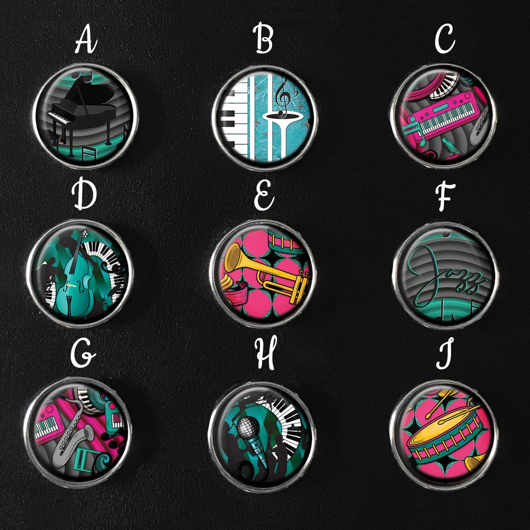 Jazz Snap Button, Music Snap Image, Bass Jewelry, Singer Snap Jewelry ...