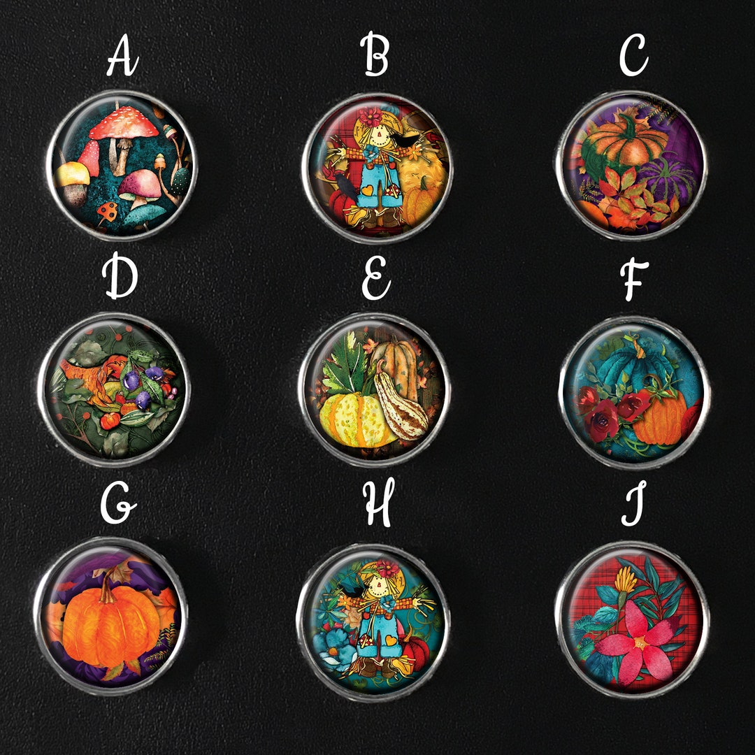 Autumn Snap Button, Fall Snap Image, Pumpkin Patch Jewelry, Cornucopia ...