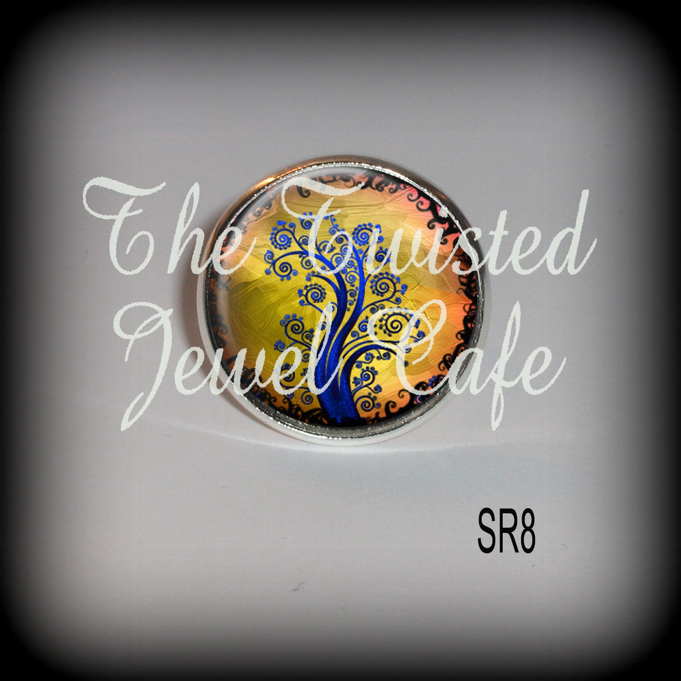 Tree of Life Adjustable Ring, Whimsical Tree Ring Silver or Antique ...