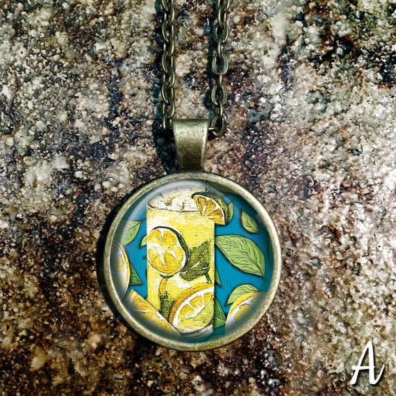 Lemon Necklace Lemonade Necklace Lemon Pendant Lemon Tree | Etsy