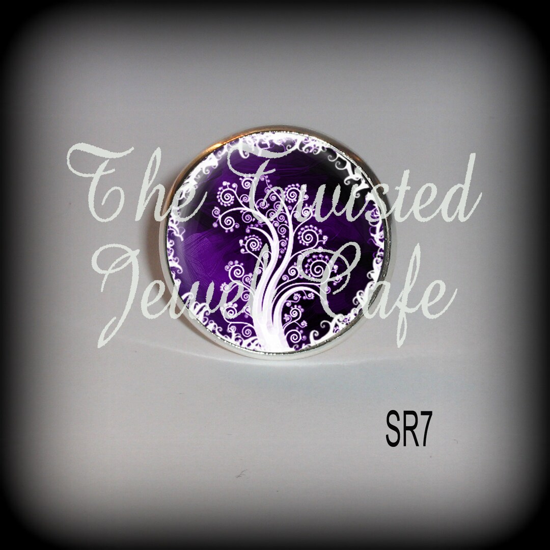 Tree of Life Adjustable Ring, Whimsical Tree Ring Silver or Antique ...