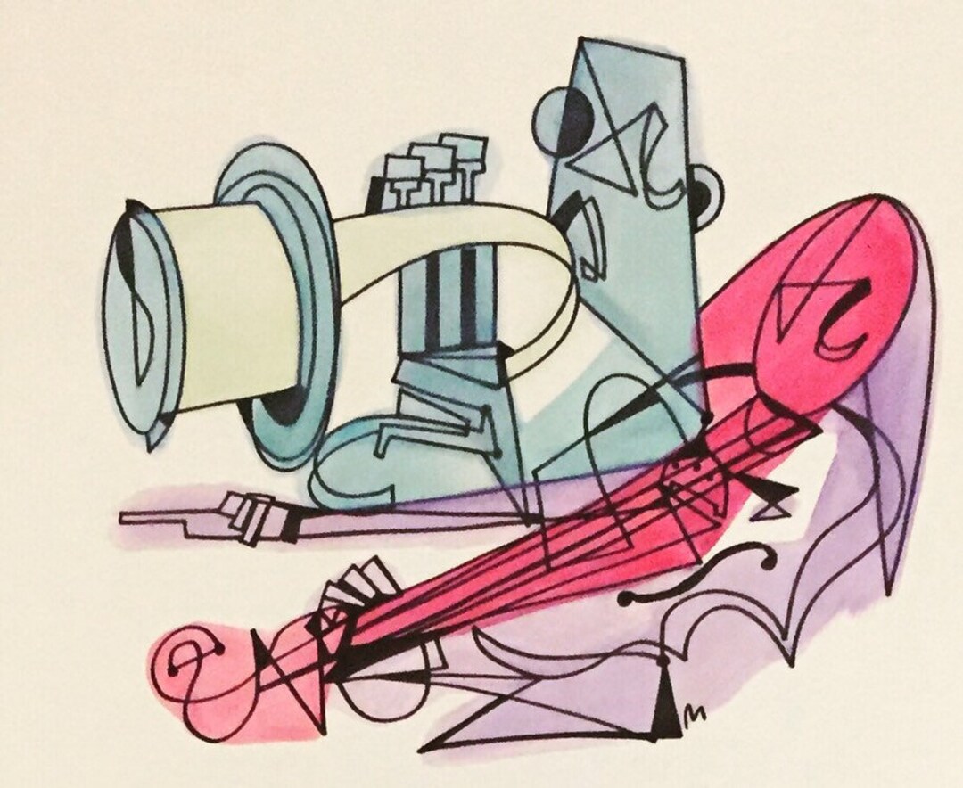 The Simon Plums 11 X 14 Ink and Watercolor Piece - Etsy