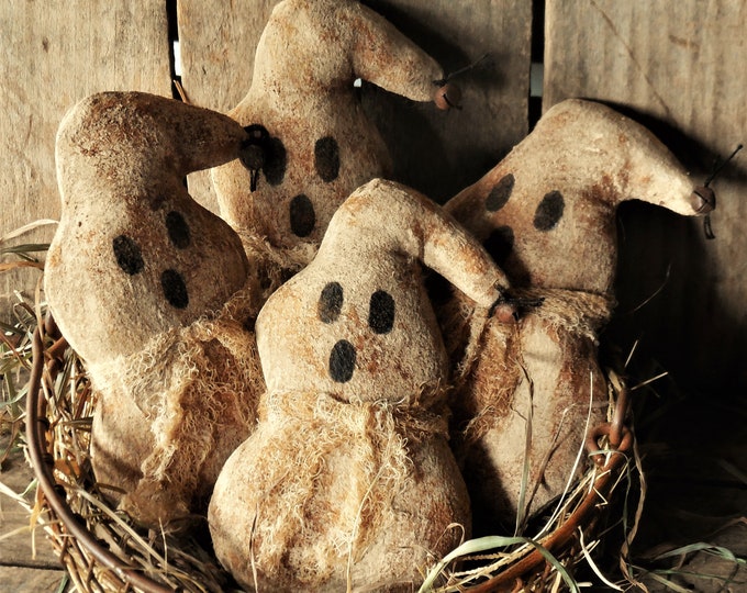 Primitive Grungy Ghost Bowl Fillers/tucks-set of 4/primitive - Etsy