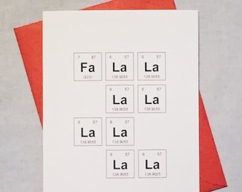 Merry Christmas Periodic Table - Etsy