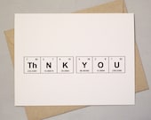 Thank You Chemistry Card Set Periodic Table of the Elements - Etsy
