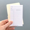 Library Card Date Due Slips/checkout Out Cards With Library Book ...