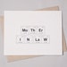 Mothers Day Periodic Table of the Elements mother / step Mother /mother ...