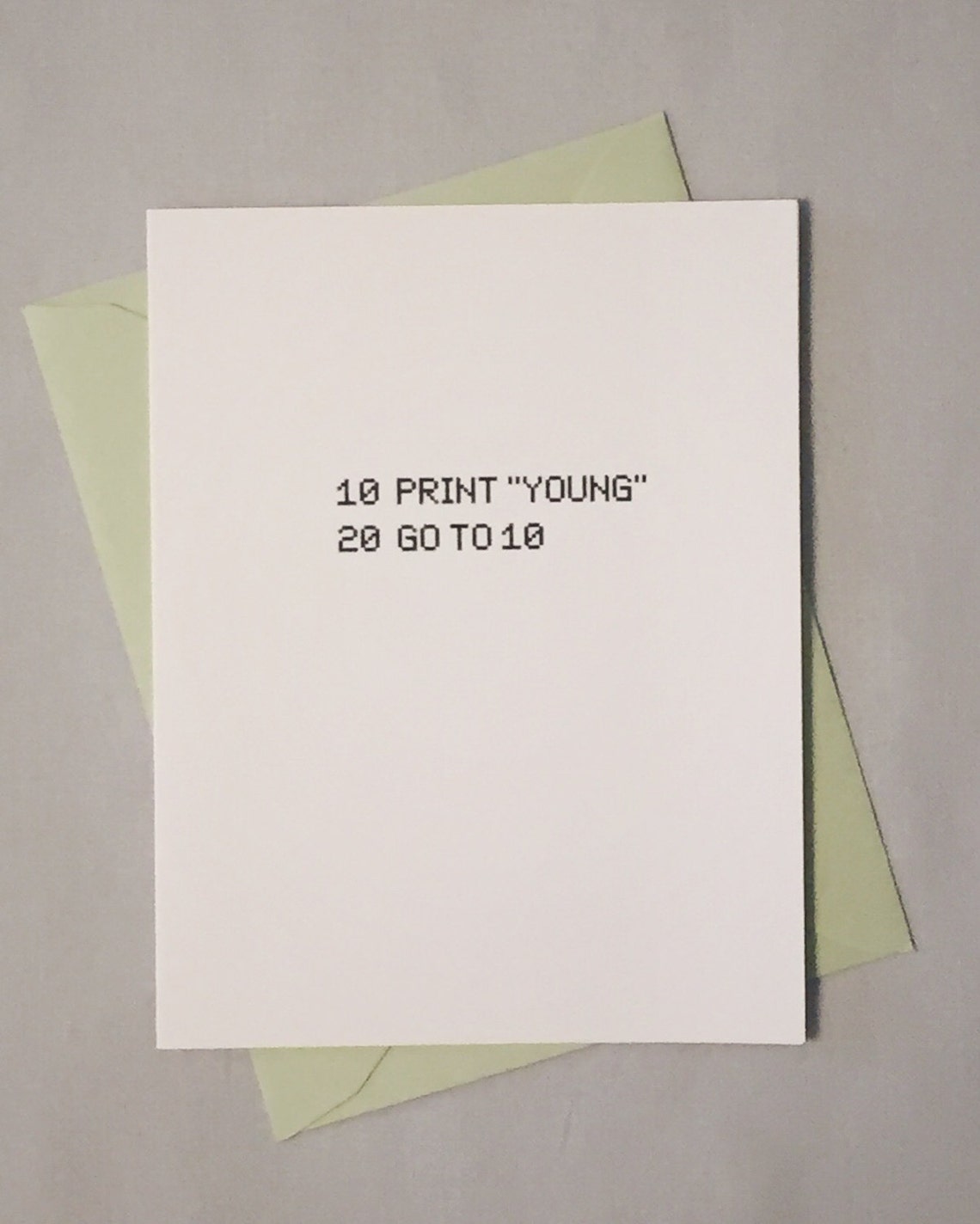 Geeky Birthday Card BASIC Computer Programming Language | Etsy