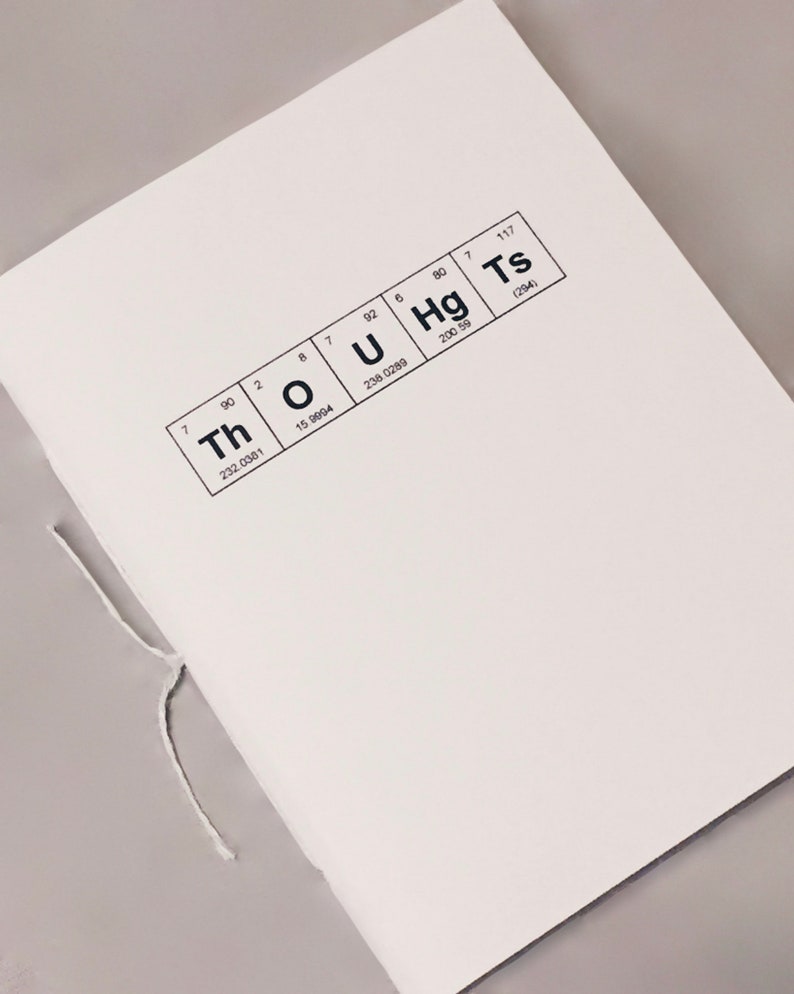 Periodic Table of the Elements Notebook ThOUHgTs Sentimental | Etsy