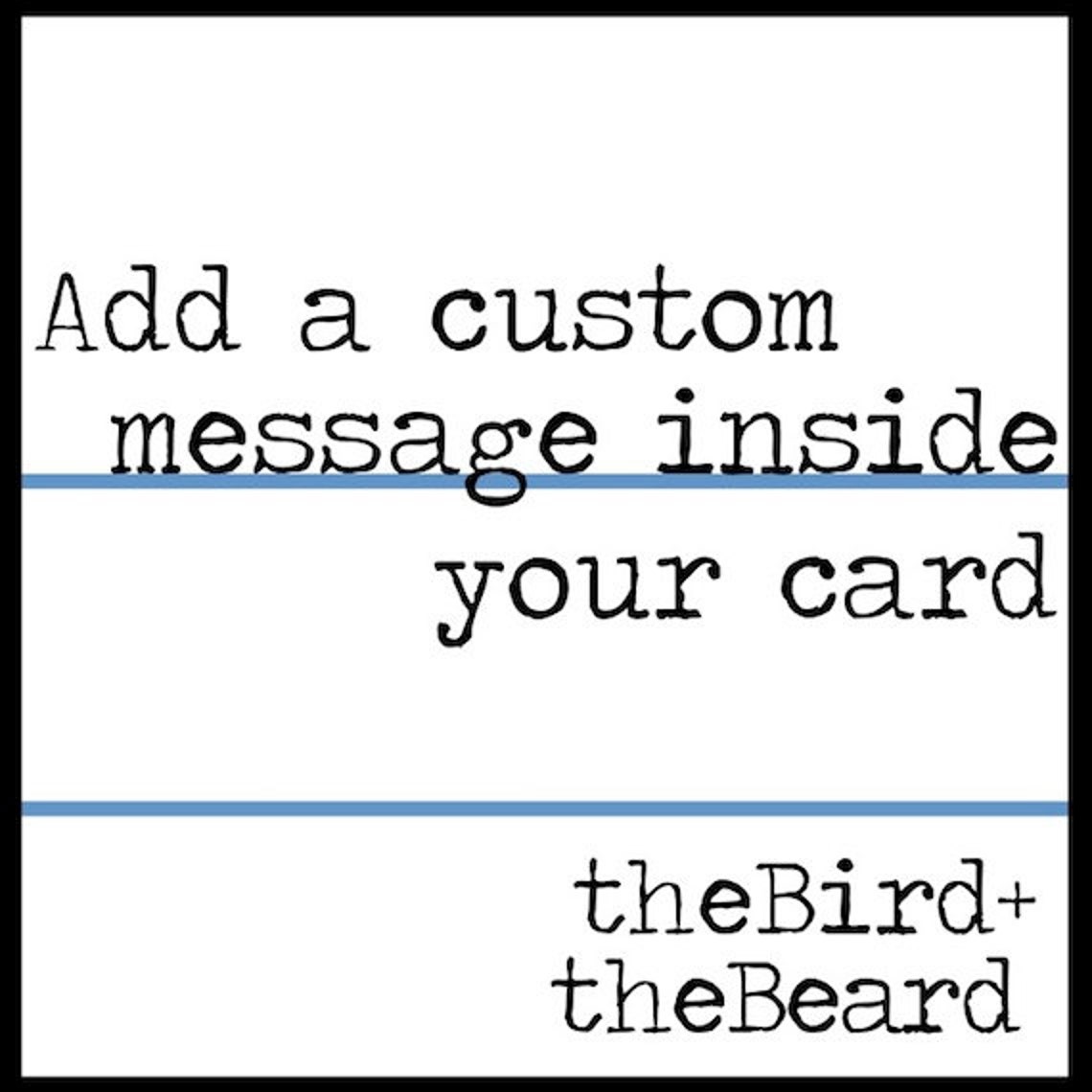 Add a Custom Message to the Inside of Your Card - Etsy