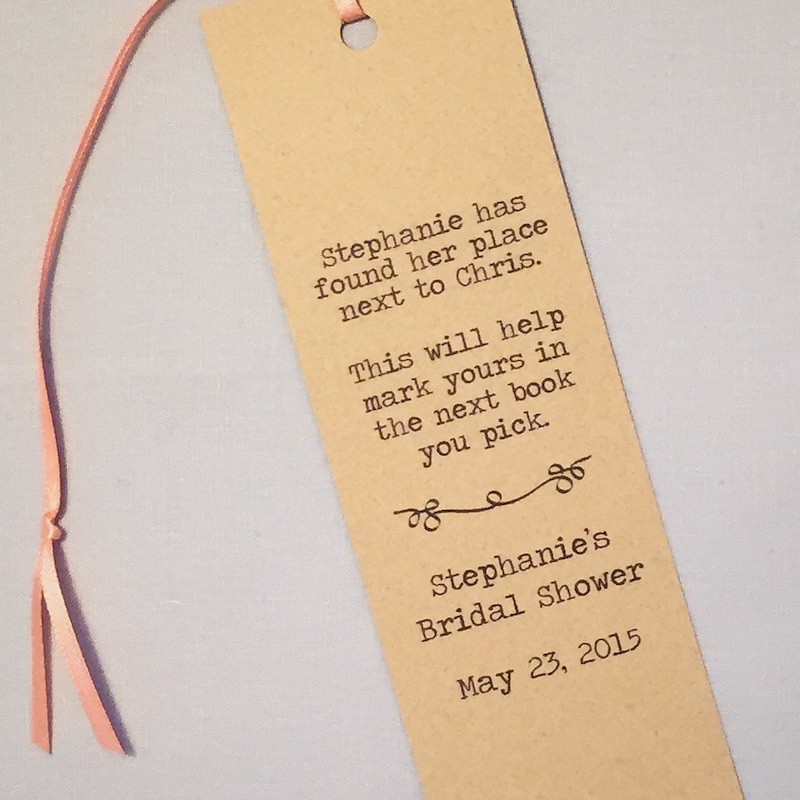 Wedding Bookmark - Etsy