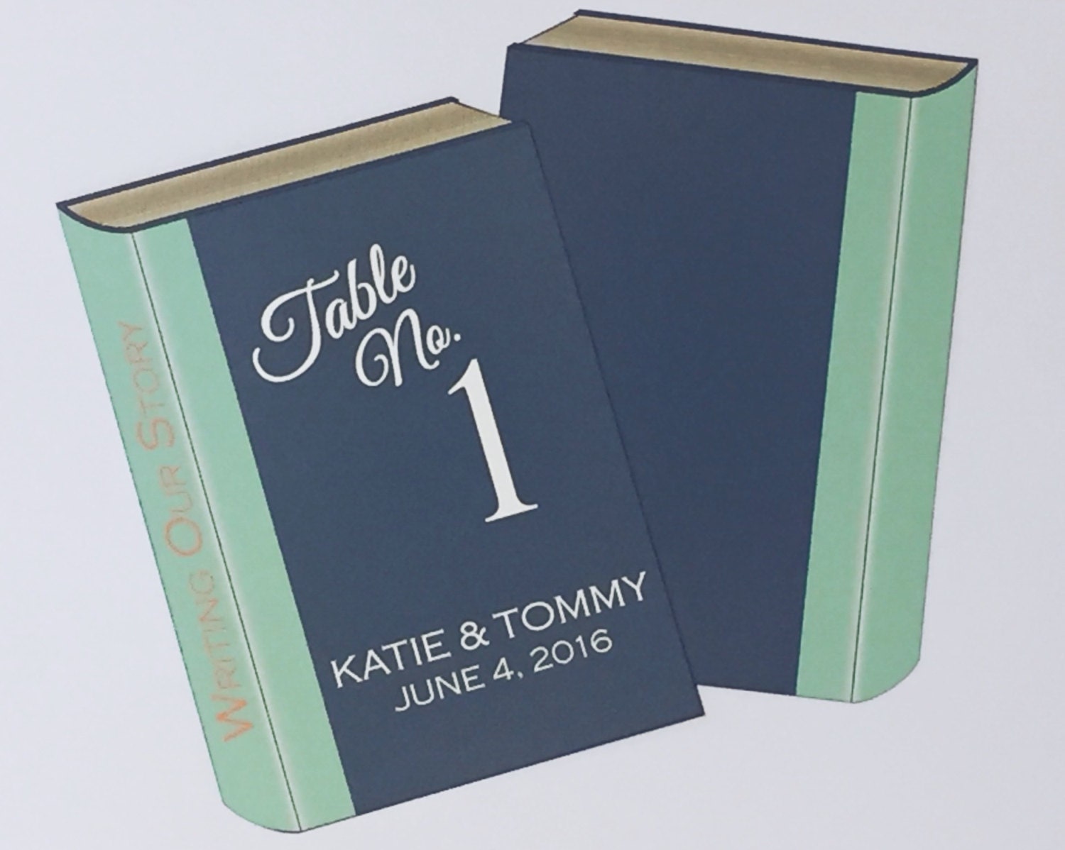 Library Book Table Number Cards for Storybook Wedding set of - Etsy