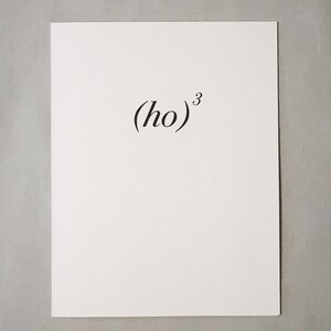 Math Equation Christmas Card / Ho Cubed Holiday Card / Ho Ho Ho ...