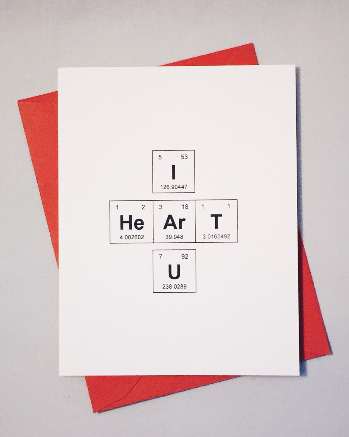 I Heart U Periodic Table of the Elements I HeArT U | Etsy