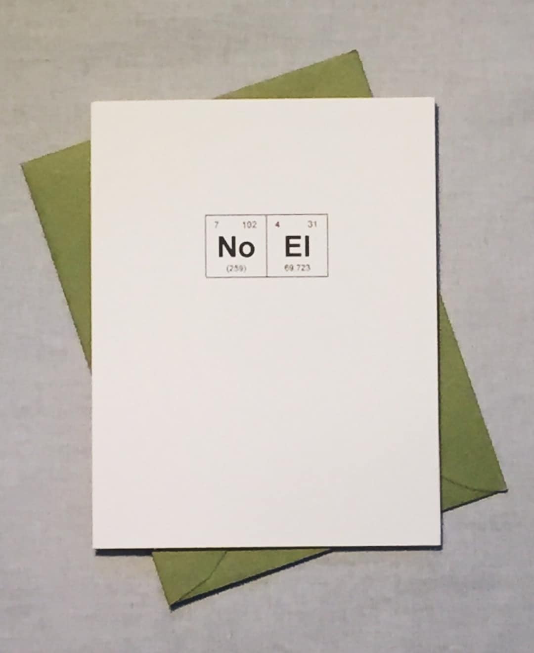 Geeky Christmas Card Chemistry Periodic Table of the Elements - Etsy