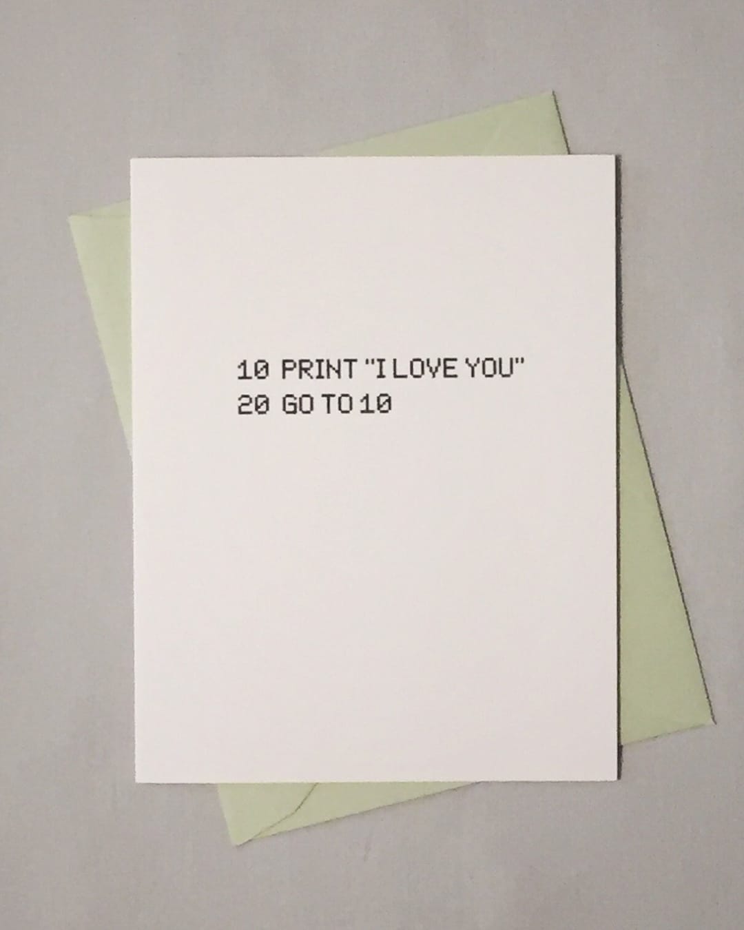 I Love You Forever BASIC Computer Programming Language Card ...