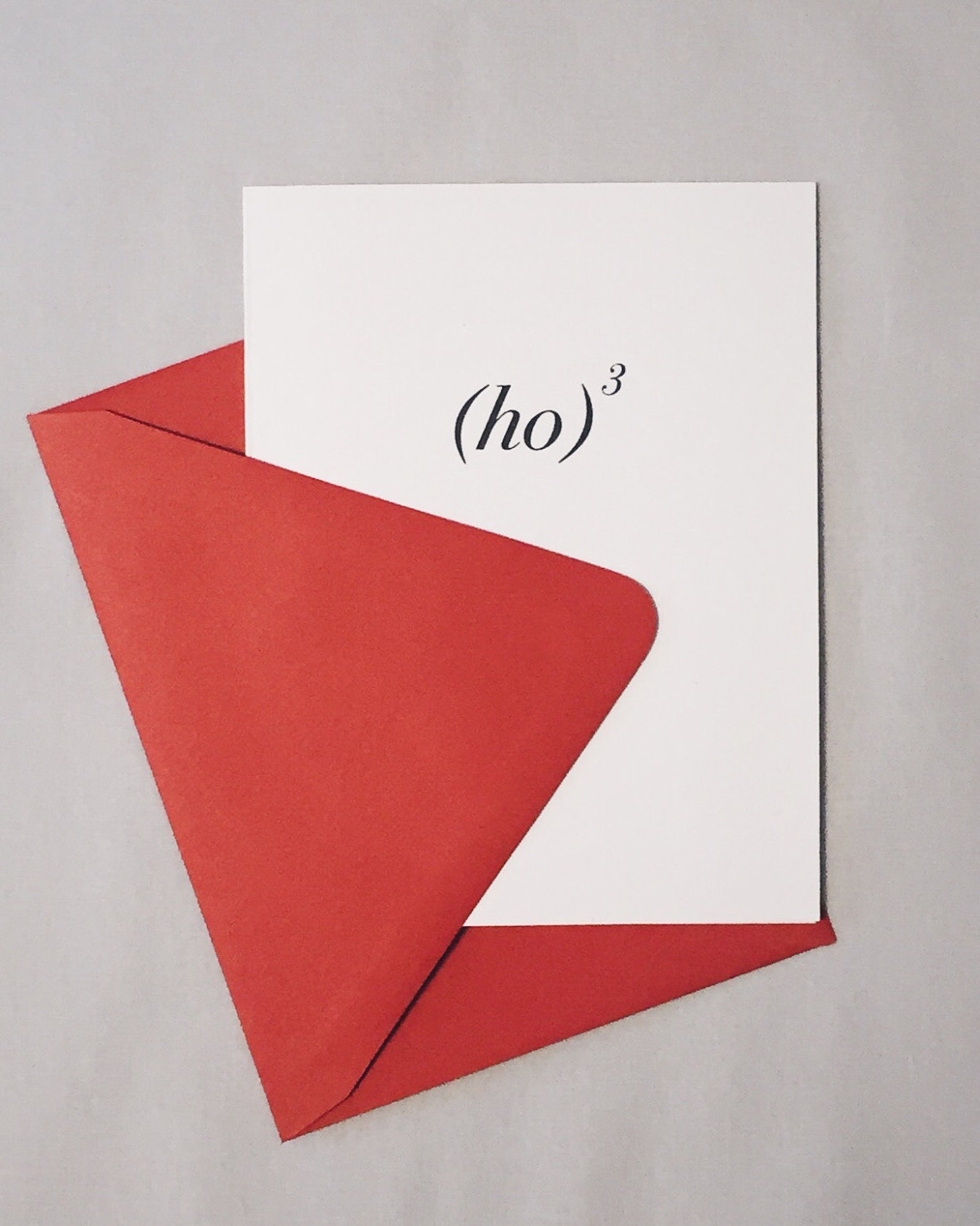Math Equation Christmas Card: Ho Cubed Holiday Card - Etsy