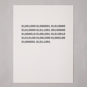 Binary Birthday Card / Binary Code / Happy Birthday Card for Geeks ...
