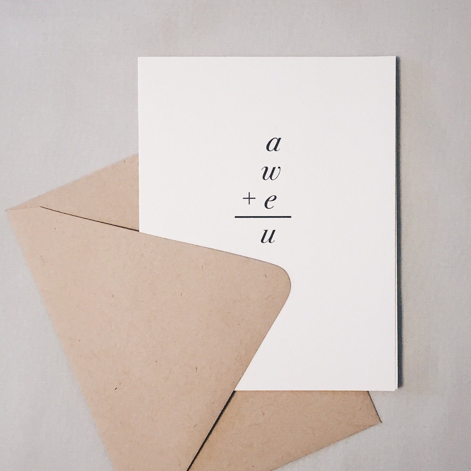 Math Valentine Card: "you Are Awe-sum" Equation, Congratulations - Etsy