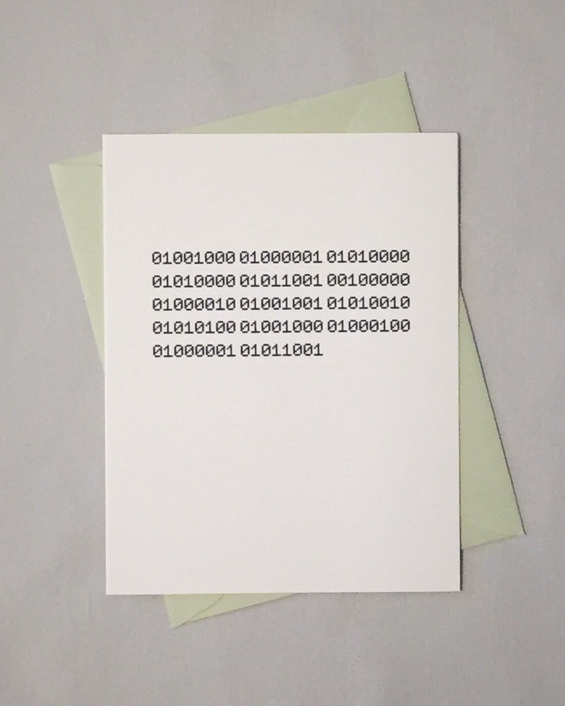 Binary Birthday Card / Binary Code / Happy Birthday Card for - Etsy